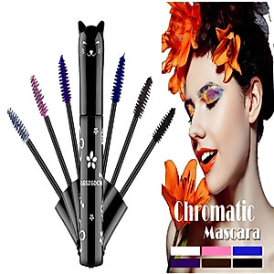 LGSZGDCN 6 Colors Lashes Mascara Eyes Waterproof Fast Dry Eyelashes Curling Lengthening Makeup Eye Lengthening, Lifting, Curling Kit Gift Set