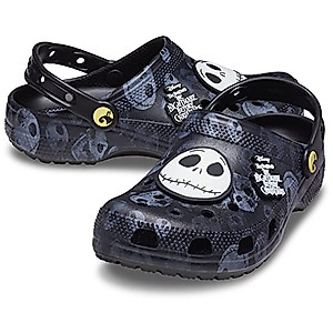 Crocs unisex adult Men's and Women's Classic Disney the Nightmare Before Christmas Clog, Jack Skellington, 6 Women 4 Men US