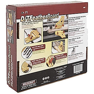 Milescraft 1407 D/T Feather Board – Universal Dual or Tandem Feather Boards for Woodworking on Table Saws, Router Tables and Band Saws