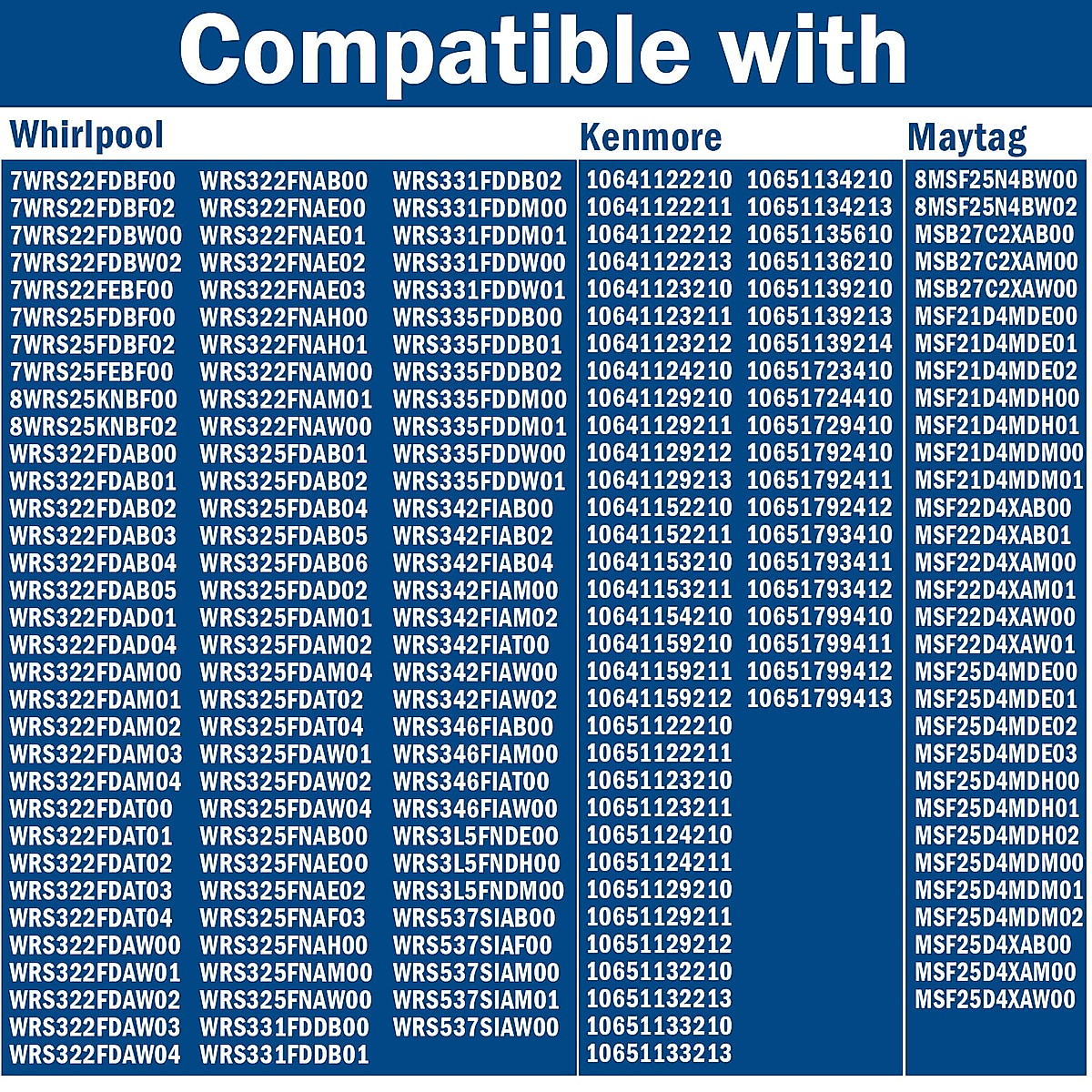 Refrigerator LED Light 1 Pcs W10515058 & 2 Pcs W10515057 Compatible with Kenmore Maytag Whirlpool KitchenAid, Fridge Freezer LED Light Replace AP6022533, AP6022534, PS11755867, PS11755866, 3021142