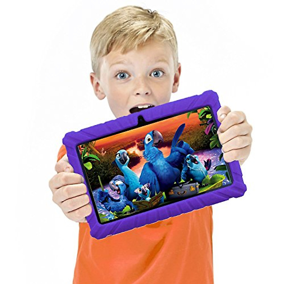 Contixo Kids Tablet K2 | 7" Display Android 6.0 Bluetooth WiFi Camera Parental Control for Children Infant Toddlers Includes Tablet Case (Purple)