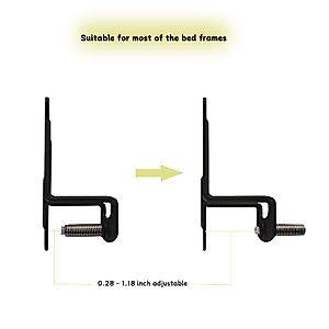 Homdock 6 PCS Non Slip Mattress Gaskets for Bed Frame/Anti-Slip Baffle/Mattress Gripper to Keep Mattress in Place/Elegant Black Finish