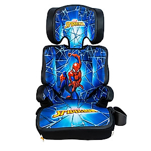 KidsEmbrace Marvel Spider Man High Back Toddler Car Seat Convertible to Backless Booster with Cup Holder and Adjustable Seat Belt, Blue