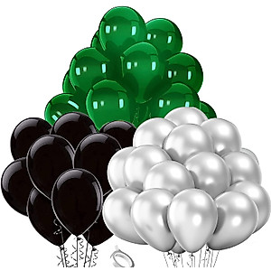 Graduation Decorations Green Black 2024/Black Green Balloons 30Pcs Green Graduation Party Decorations 2024 /Green Black Graduation Party Decorations