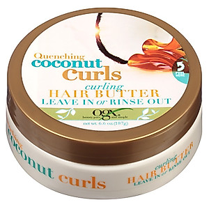 Ogx Coconut Curls Hair Butter Leave-In Jar 6.6 Ounce (195ml) (6 Pack)