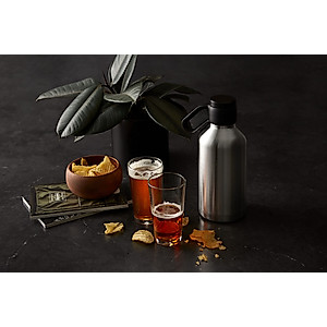 Rabbit Insulated Beverage Growler, 64 Ounce, Stainless Steel