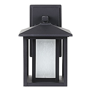 Generation Lighting 89029EN3-12 Hunnington One - Light Outdoor Wall Lantern Outside Fixture, Black