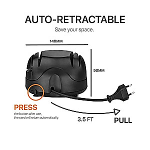 THRITOP 3 in 1 Electric Knife Sharpener Tool, Knife Sharpener System Kitchen Sharpening Machine for Knives Scissors & Screwdrivers,40W, Black