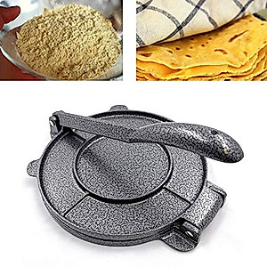 XKH- Cooking Tortilla Press 8" Wide 10" Aluminum Handle Maquina Para Hacer Tortillas Gray Color [P/N: ET-COOK005-20-Gray]