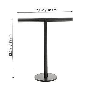 DOITOOL Vertical Towel Rack Standing Towel Holder Washcloth Holder Shower Towel Holder Freestanding Countertop Towel Rack T- Shape Headband Holder Towel Bar Rack Stand Towel Stand Concise