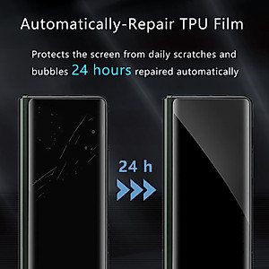 [2 Sets] Screen Protector for Samsung Galaxy Z fold 3 5G, (2X Front Screen Protector + 2X Inside Screen Protector + 2X Back Film + 2X Side Soft Film) Full Covered, HD Clear TPU Film Screen Guard