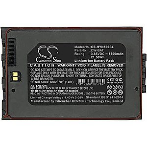 SCESMIA 2pcs Replacement Barcode Scanner Battery for H-oneywell CN80L0N, Dolphin CN80, Fits CW-BAT CX80-BAT-EXT-WRLS1 8754-871810-01 3.85V 5600mAh