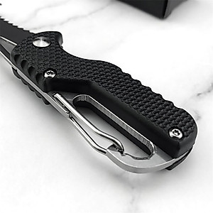 Goshawk Small Pocket Knife for Men, Cool Carabiner Knife Box Cutter with 1.77inch 5CR13MOV Blade, Mini Folding Knives EDC Gadgets Folding Tools, Great Gift