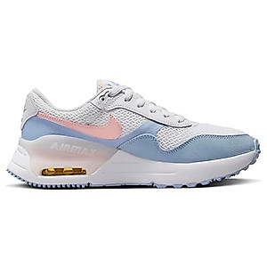 Nike Women's W Air Max System Trainers, White/Pink Bloom-Cobalt BL, 7