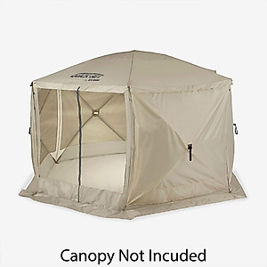 Clam Quick-Set Wind and Sun Panel Attachment for Escape Sport Screen Shelter Canopy Tent with Carrying Bag, Accessory Only, Tan (3 Pack)