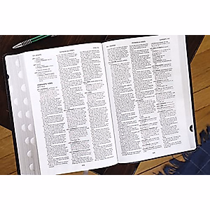 NIV, Thompson Chain-Reference Bible, Large Print, European Bonded Leather, Black, Thumb Indexed, Red Letter, Comfort Print