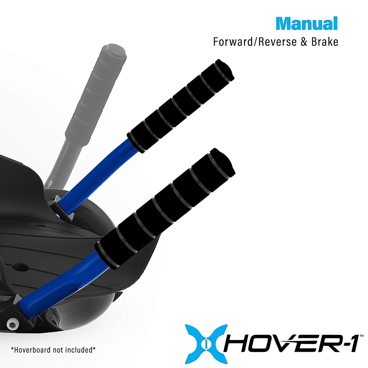 Hover-1 Falcon-1 Buggy Hoverboard Attachment Turbo LED Lights, Compatible with Most 6.5" & 8" Hoverboards, Hand-Operated Rear Wheel Control, Adjustable Frame, Easy to Install Hoverboard Go Kart