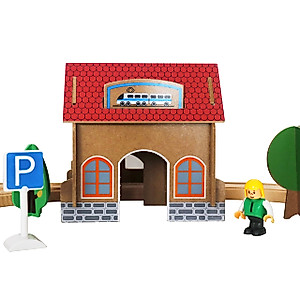 Battery Operated Train Set – Wooden Toys for Kids and Toddlers – Train Sets for Boys 2-4 – Premium Quality Wood Fits Thomas Brio – Fun & Entertaining – Train Tracks for Kids