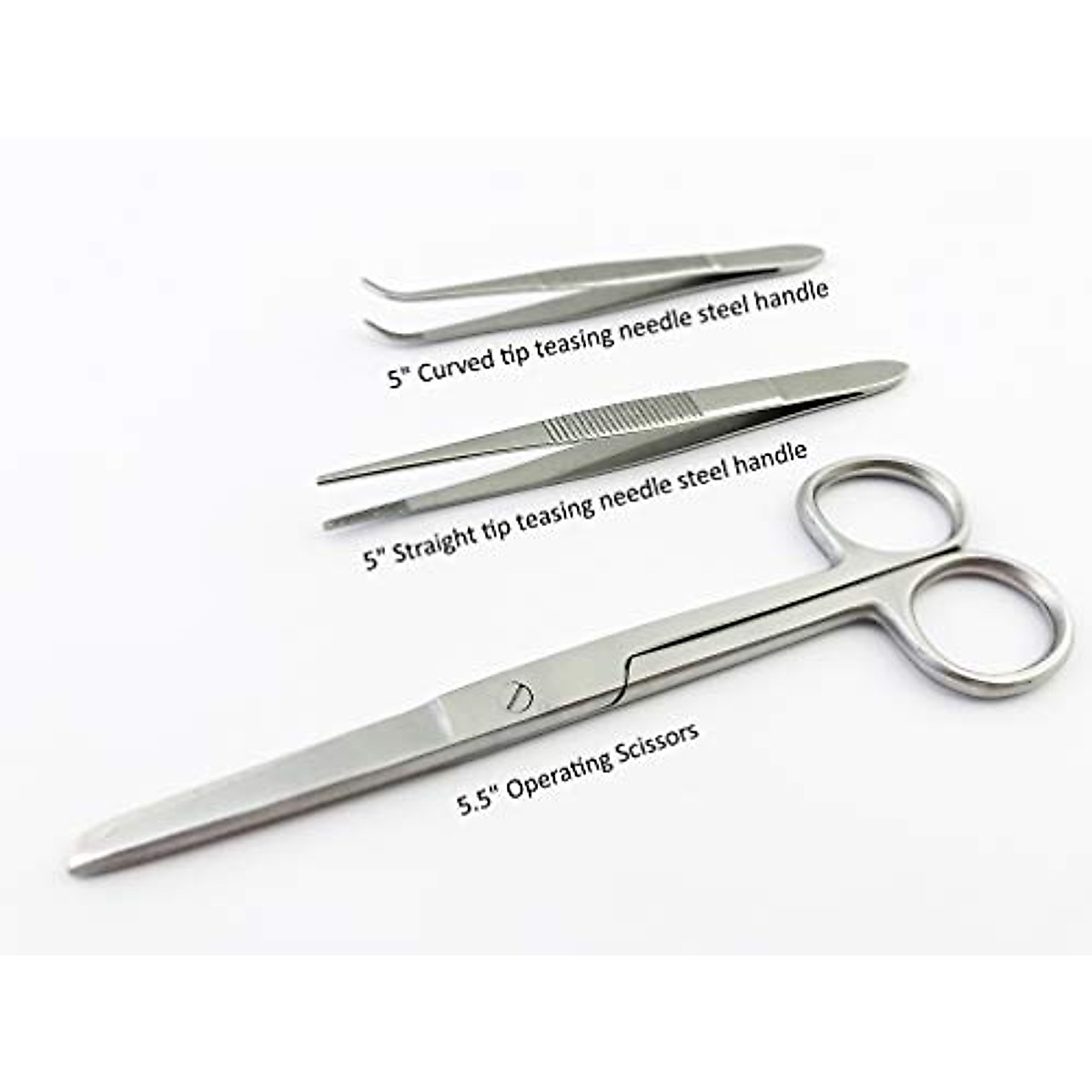 Dissection Kit - 20 Pieces for Anatomy Biology Lab Experiment with Scalpel Blades, Two Pairs Large Gloves, and Organizer Storage Case