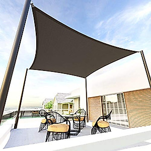 Tronssien Rectangle 8'x12' Sun Shade Sail,95% UV Blockage Canopy Awning for Outdoor Patio and Garden, Yard Activities