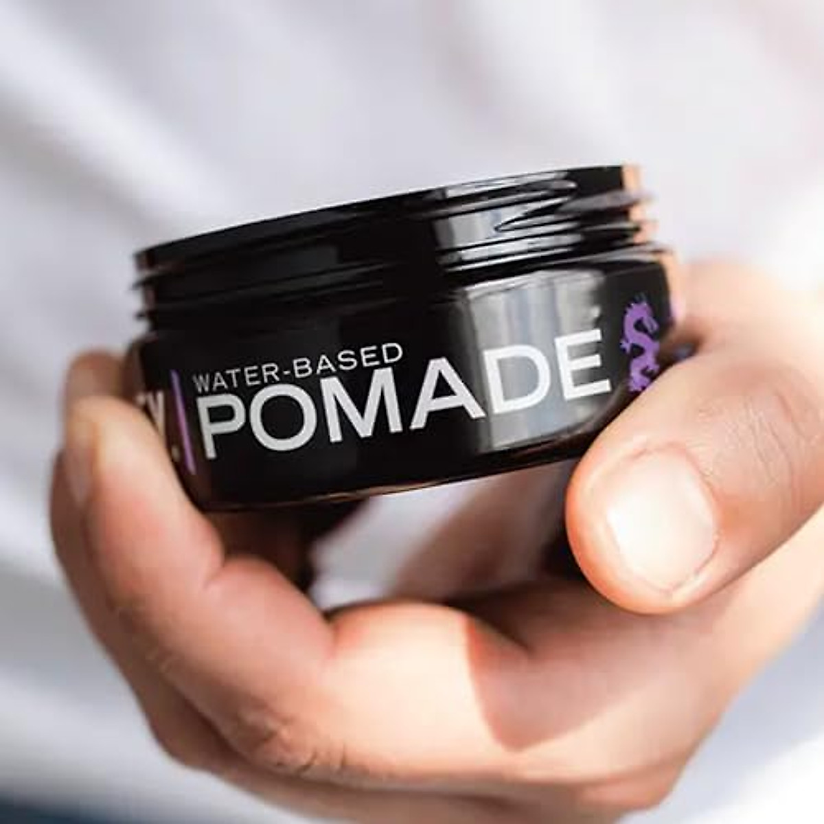 Billy Jealousy Lunatic Fringe Water-Based Pomade for Men, Strong Hold, High Shine, Water Soluble and Vegan Hair Product Ideal for Medium to Long Thick Mane, 3 oz