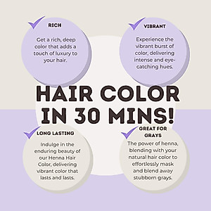 Amour Tresor 30 Minute Henna Hair Color Infused with Goodness of Herbs. Ammonia Free Hair Dye (Pack of 1, Blonde)