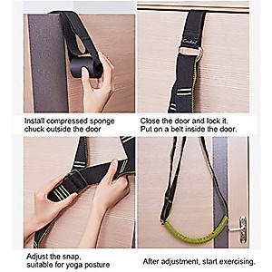Back bend Assist Trainer - Improve Back and Waist Flexibility, Door Flexibility Stretching Strap, Home equipment for Ballet, Dance, Yoga, Gymnastics, Cheerleading, Splits (rose)