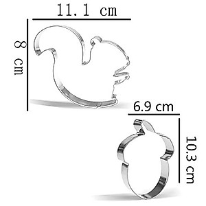 Large Fall Thanksgiving Cookie Cutter Set - 7 Piece - Stainless Steel