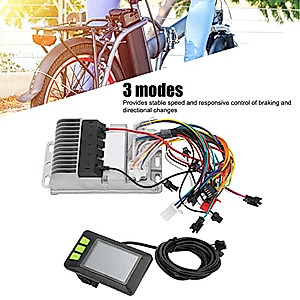 VGEBY Brushless Motor Controller Set, 48V 60V 500W930LCD Panel Set 3 Modes Sine Wave Controller for Electric Bicycle Scooter Modification