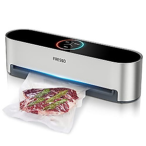 FRESKO Hands-Free Full Automatic Vacuum Sealer Machine with Food Preservation Bags, LED Touch Screen (ETL Certified)
