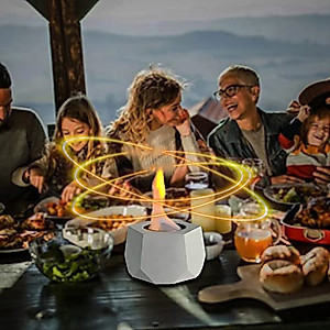 Tabletop Fire Pit, Indoor Fire Pit, Portable Fire Pit, Personal Ethanol Fireplace, Outdoor Table Top Fire Pit, Rubbing Alcohol Mini Fire Pit, Long Burning Smokeless Fire Bowl with Extinguisher