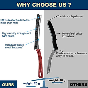 Hard Bristle Crevice Cleaning Brush, Crevice Cleaning Brush, 2023 New Hard-Bristled Cleaning Brushes for Household Use, Gap Small Stiff Bristle Crevice Cleaning Brush