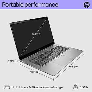 HP Envy 17 inch Laptop, FHD Touch Display, 13th Generation Intel Core i7-13700H, 12 GB RAM, 1 TB SSD, Intel Iris Xe Graphics, Windows 11 Home, 17-cr1010nr (2023)