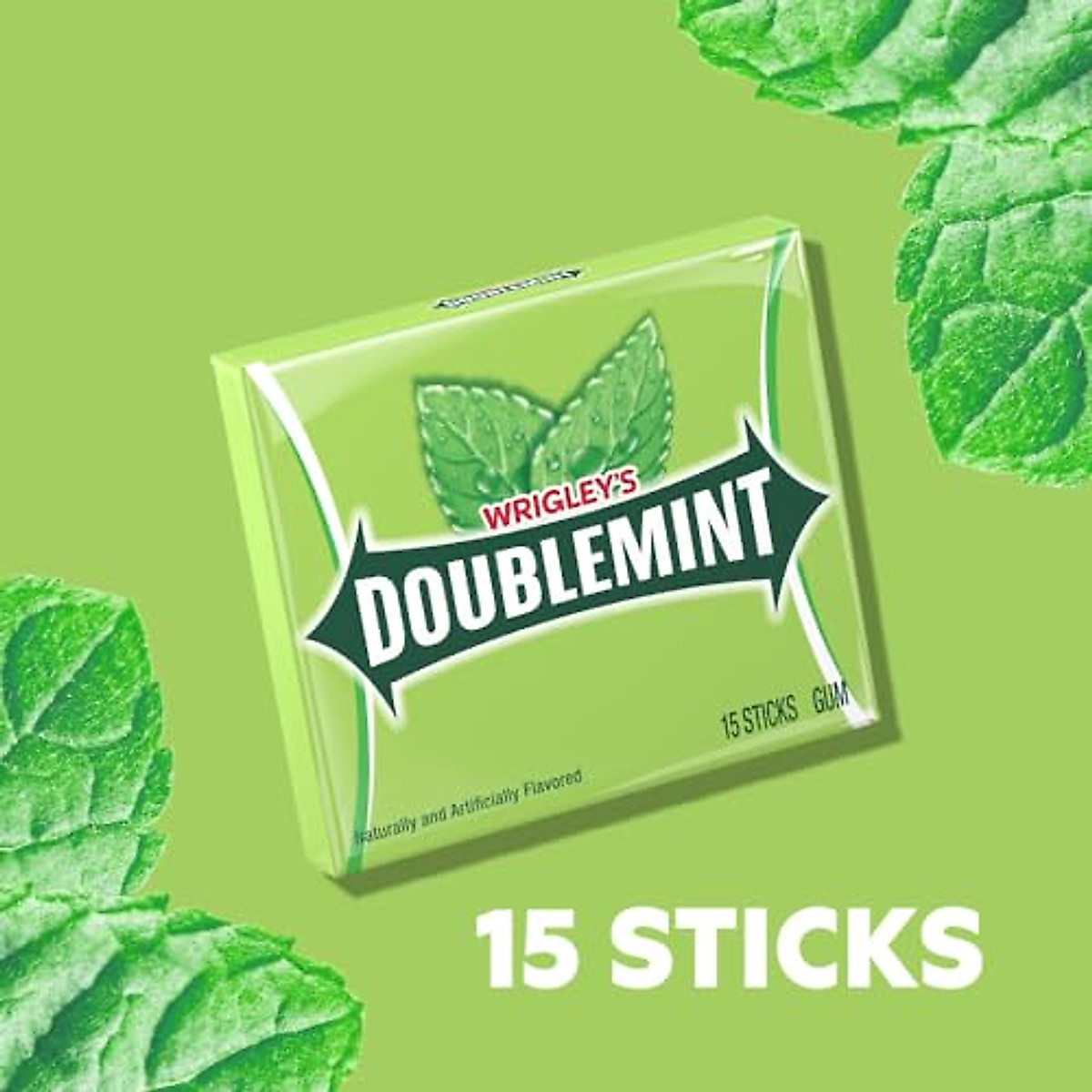 Doublemint WRIGLEY'S DOUBLEMINT Mint Gum Chewing Gum Bulk Pack, 15 Stick (Pack of 10)