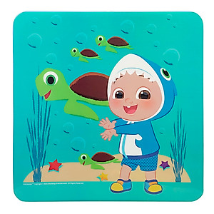 CoComelon Table & Chair Set for Toddlers 24-48M, Includes 1 Table & 1 Chair - Sturdy Metal Construction, Table: 20" L x 20" W x 16.4" H, Chair: 12" L x 11.6" W x 17.7" H - Weight Limit: 70 lbs