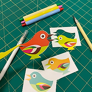 NEWBRAUG 36'' × 48'' Large Self Healing Cutting Double Sided 5-Ply Mat, Big Cutting Board for Rotary Cutting, Quilting, Sewing, Craft, Fabric & Scrapbooking(Green/Black)