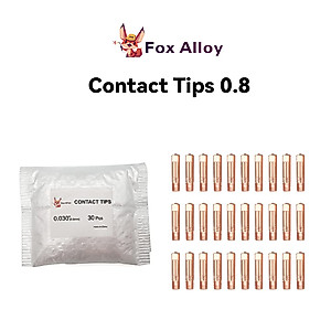 Copper Contact Tips .035'' / .030'' 30-pk Mig Welding Torch 11-30 Accessories for 15AK MIG/MAG Welding Torch MIG Guns (0.030'')