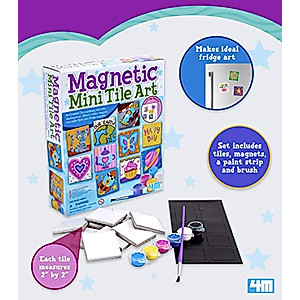 4M Magnetic Mini Tile Art, Art & Crafts DIY Kit, For Boys & Girls Ages 8+