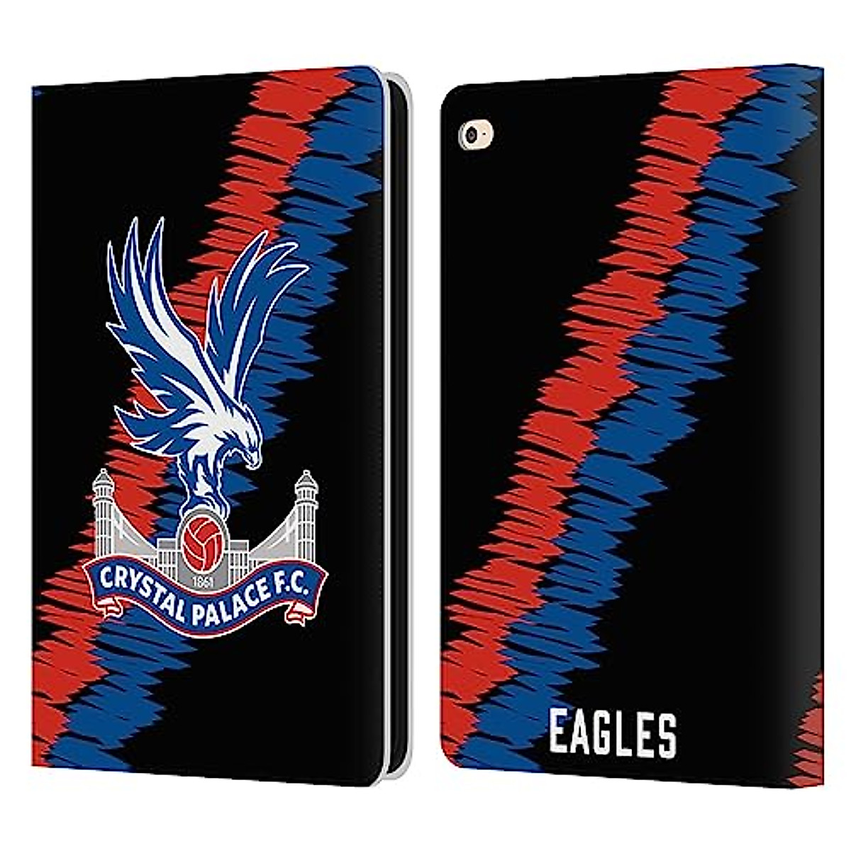 Head Case Designs Officially Licensed Crystal Palace FC Third 2022/23 Crest Kit Leather Book Wallet Case Cover Compatible with Apple iPad Air 2 (2014)