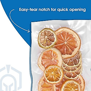 Spartan Industrial - 6" X 10" Vacuum Seal Bags for Food, Marinating, Freezing, Sous Vide Cooking - BPA-Free, Pack of 110