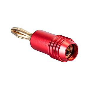 Monoprice 10 Pair Affinity Series 24k Gold Speaker Banana Plug,Black/Red