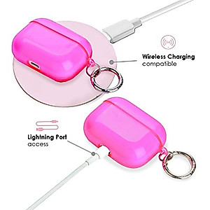 Velvet Caviar Compatible with AirPods Pro Case 2nd and 1st Generation - Cute Protective Hard Cover for Women - Neon Pink