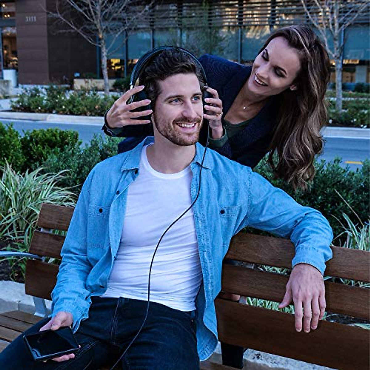 Philips SHP6000 Wired Headphones Studio Monitor & Mixing DJ Stereo Headsets Over Ear Headphones Wired Noise Isolation with High Resolution Audio, Deep Bass and Superior Comfort (Renewed)