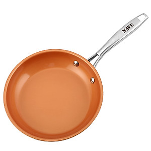 Frying Pan, NAVU Nonstick Egg Pans for Cooking, Non Stick Skillet Ceramic Coating Cookware, 8 Inch