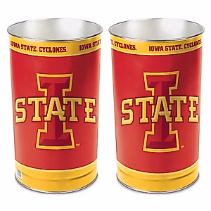 WinCraft NCAA Iowa State Cyclones 15 Waste Basket, Team Color, One Size
