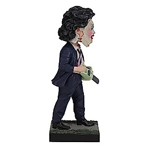 Spirit Halloween The Texas Chainsaw Massacre Leatherface Pretty Woman Mask Bobblehead Statue | Officially Licensed | Leatherface | Horror Collectible