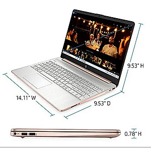 HP 15.6" Ryzen 5 8GB/256GB Laptop-Rose Gold