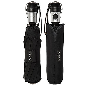 DAVEK SOLO UMBRELLA (Classic Black) - Quality Windproof Travel Umbrella with Automatic Open