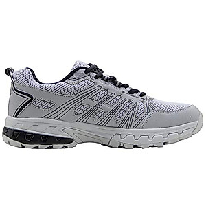 BomKinta Men's Breathable Walking Shoes Lace Up Gym Traning Sneakers Comfortable Non Slip Walking Shoes Athletic Shoes Zapatos Deportivos de Hombre White Size 12