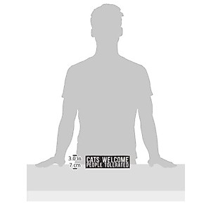 Primitives by Kathy 35175 Classic Box Sign, Cats Welcome